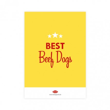 Poster promotionnel "Best Beef Dogs"